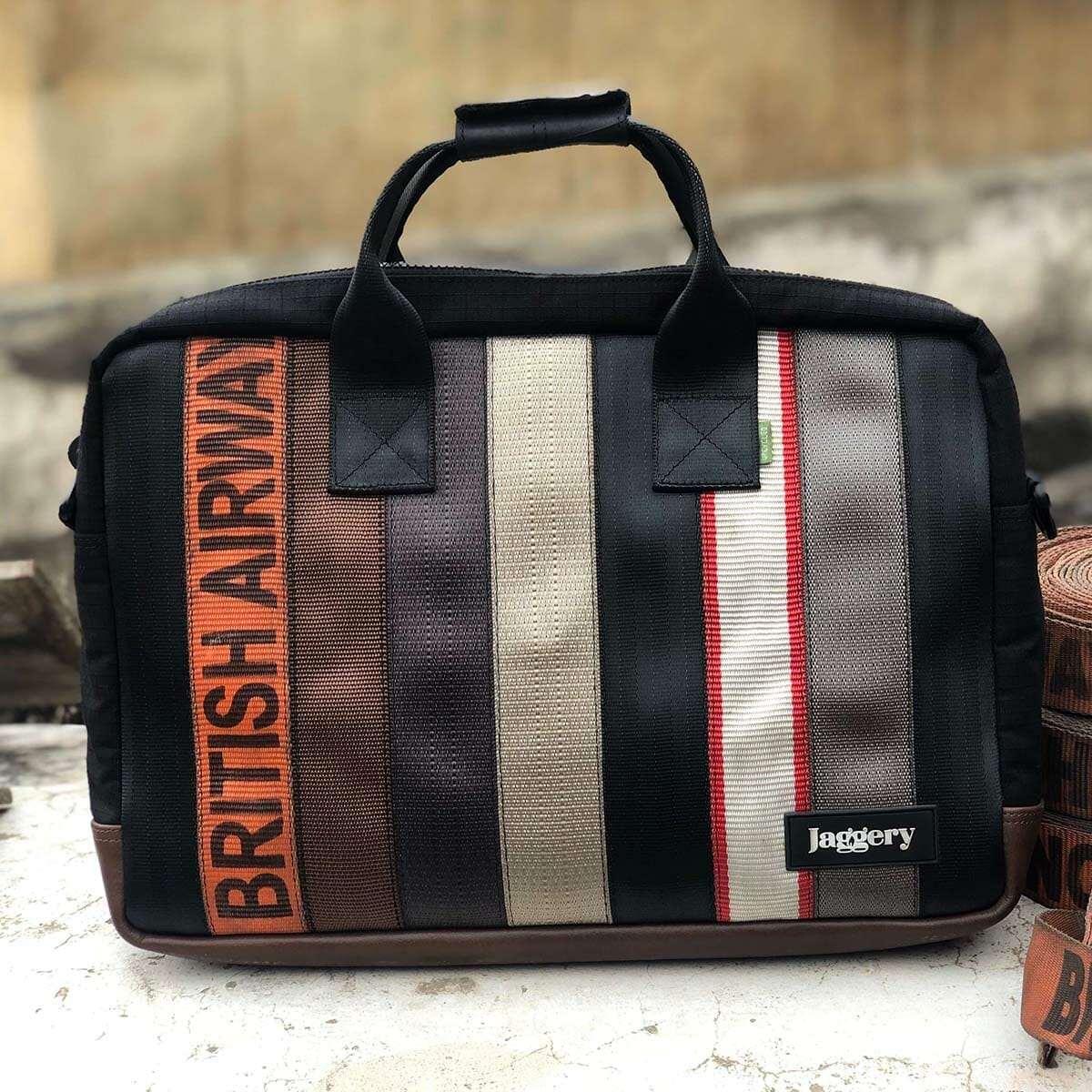 Upcycled Executive Urban Briefcase | Peace by Piece International